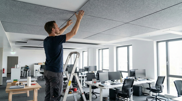 Acoustic Elements for the Ceiling: Types, Installation & Effect – Aeco ...